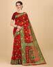 Buy Red Sarees for Women by Silverfly Online | Ajio.com
