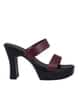 Buy Maroon Flat Sandals for Women by LUVFEET Online | Ajio.com