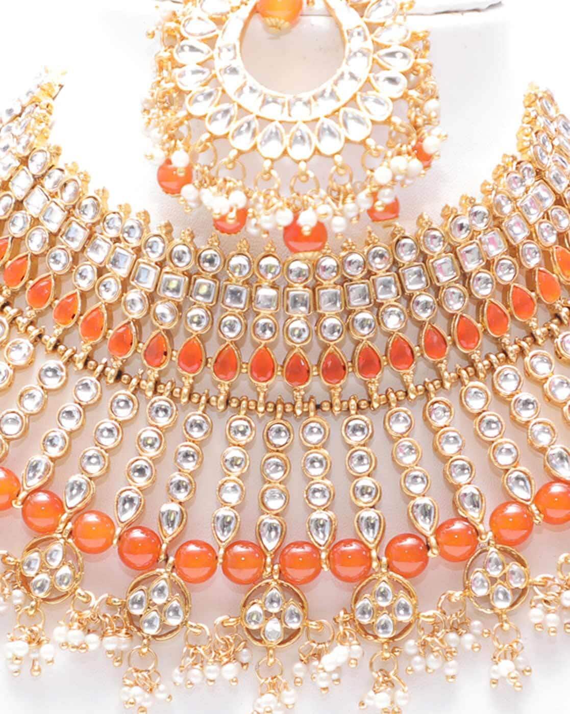 Stone Studded Jewellery Set