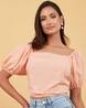 Buy Light Orange Tops for Women by Styli Online | Ajio.com