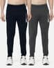 Buy Navy & Grey Track Pants for Men by Bullmer Online | Ajio.com