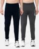 Buy Navy & Grey Track Pants for Men by Bullmer Online | Ajio.com