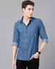 Buy Medium Blue Shirts for Men by Prototype Online | Ajio.com