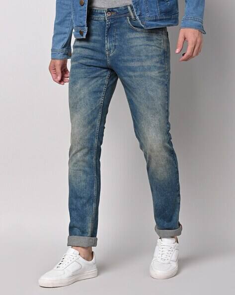 Heavy-Wash Slim Tapered Fit Jeans - Price History