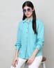 Buy Sea Blue Shirts for Women by Marks & Spencer Online | Ajio.com
