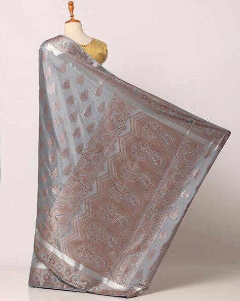Buy Grey Sarees for Women by VARJA Online | Ajio.com