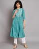 Buy Aqua Kurtas for Women by Angita Online | Ajio.com
