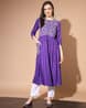 Buy Deep Purple Kurtas for Women by Angita Online | Ajio.com