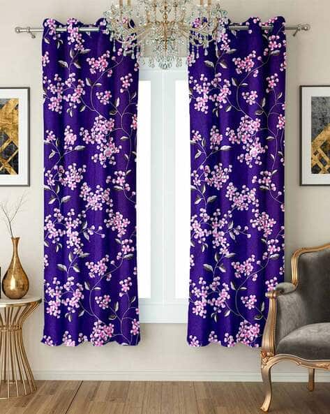 Buy Purple Curtains Buy Purple Blackout Faux Silk Window Curtain