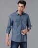 Buy Light Blue Shirts for Men by Prototype Online | Ajio.com