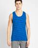 Buy Neon Blue Print Vests for Men by Jockey Online | Ajio.com