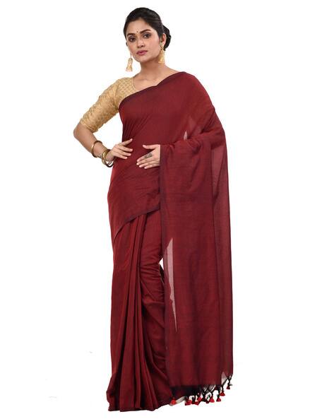 Handloom Plain Sarees