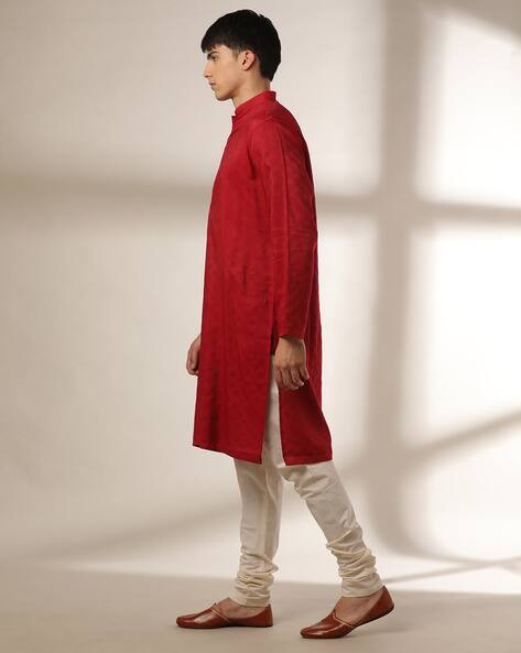 Buy Red Kurtas for Men by SAMAV Online | Ajio.com