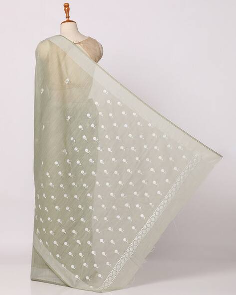 Buy Green Sarees for Women by VARJA Online | Ajio.com