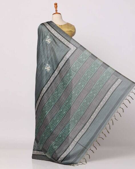 Buy Green Sarees for Women by VARJA Online | Ajio.com
