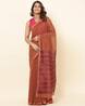 Buy Rust Sarees for Women by Fabindia Online | Ajio.com
