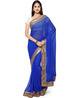 Buy Blue Sarees for Women by Saadhvi Online | Ajio.com