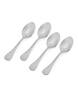 Buy Pure Home And Living Set of 4 Silver Stainless Steel Spoons | Silvr ...