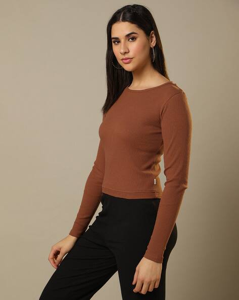 Buy Rust Tshirts for Women by ProEarth Online | Ajio.com