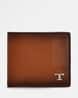 Buy Tod's T Timeless Billfold Leather Wallet | Brown Color Men | AJIO LUXE
