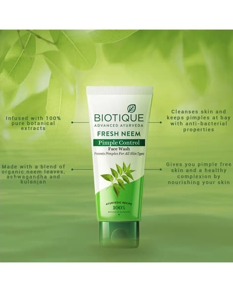 Biotique face wash for acne store