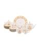 Buy HITKARI Set of 24 Luxury Porcelain Jannat Tea Cup and Saucer ...