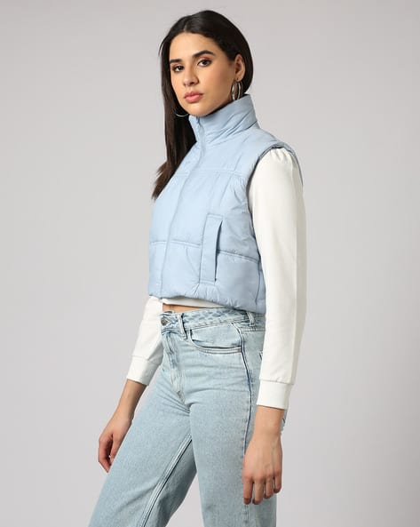 Buy Blue Jackets & Coats for Women by Outryt by AZORTE Online | Ajio.com