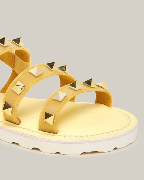 Flip Flops Girls Mustard Sandals Girls Yellow Box Sandals Kids's ...