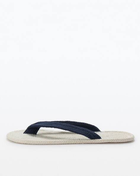 Buy Navy Blue Flip Flop & Slippers for Men by MUJI Online | Ajio.com