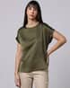 Buy Olive Green Tops for Women by Outryt by AZORTE Online | Ajio.com