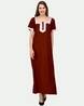 Buy Maroon Nightshirts&Nighties for Women by Patrorna Online | Ajio.com