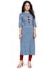 Buy Blue Kurtas for Women by Rajnandini Online | Ajio.com
