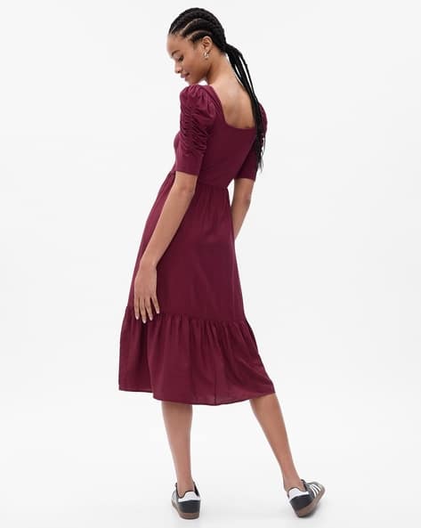 Gap burgundy dress store