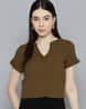 Buy Bronze Shirts for Women by Wisstler Online | Ajio.com