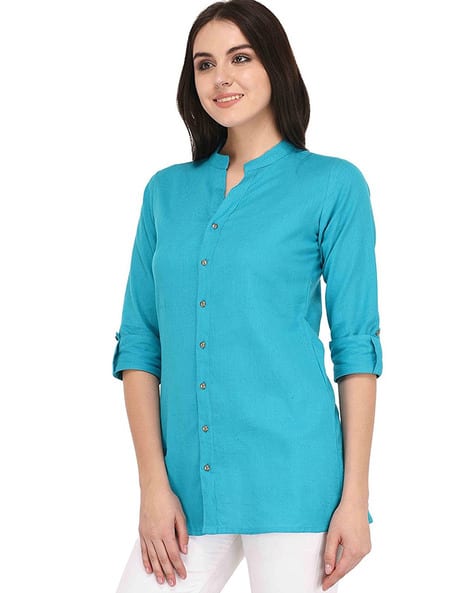 Dark Sky Blue Color Shirt