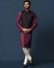 Buy Maroon Ethnic Suit Sets for Men by KISAH Online | Ajio.com