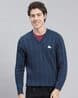Buy Indigo Melange Sweaters & Cardigans for Men by MONTE CARLO Online ...