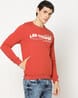 Buy Rust Sweatshirt & Hoodies for Men by LEE COOPER Online | Ajio.com
