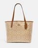 Buy Coach Signature Canvas City Medium Tote Bag | Beige Color Women ...