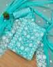Buy Aqua Dress Material for Women by GRIVA DESIGNER Online | Ajio.com