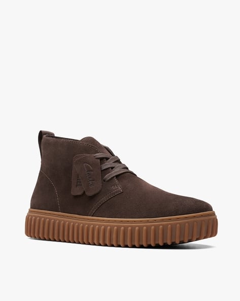 Clarks brown suede ankle boots store