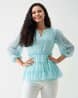 Buy Aqua Blue Tops for Women by AASK Online | Ajio.com