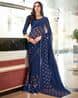 Buy Navy Blue Sarees for Women by Saree Mall Online | Ajio.com