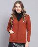 Buy Rust orange Sweaters & Cardigans for Women by MONTE CARLO Online ...