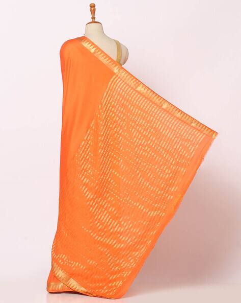 Buy Peach Sarees for Women by VARJA Online | Ajio.com