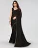 Buy Black Sarees for Women by Slavik Online | Ajio.com