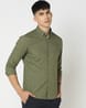 Buy Olive Green Shirts for Men by NETPLAY Online | Ajio.com