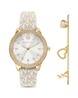 Buy Michael Kors Outlet Tibby Two-Tone Analogue Watch- MK1049 | White ...