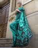 Buy Teal blue Sarees for Women by Saree mall Online | Ajio.com