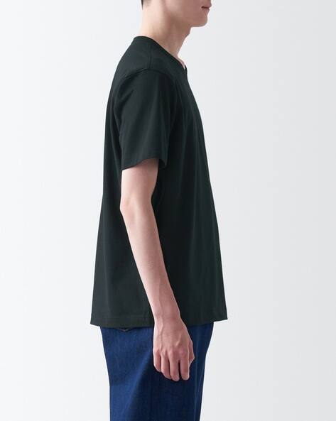Buy Black Tshirts for Men by MUJI Online | Ajio.com